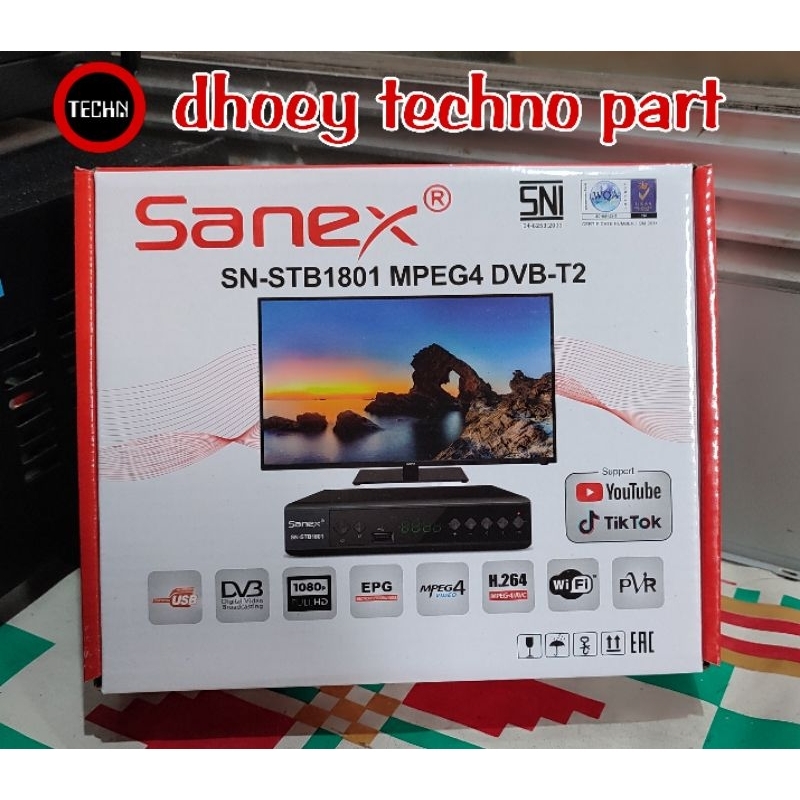 Jual SET TOP BOX SANEX ( SN-STB 1801 MPEG4-T2 ) | Shopee Indonesia