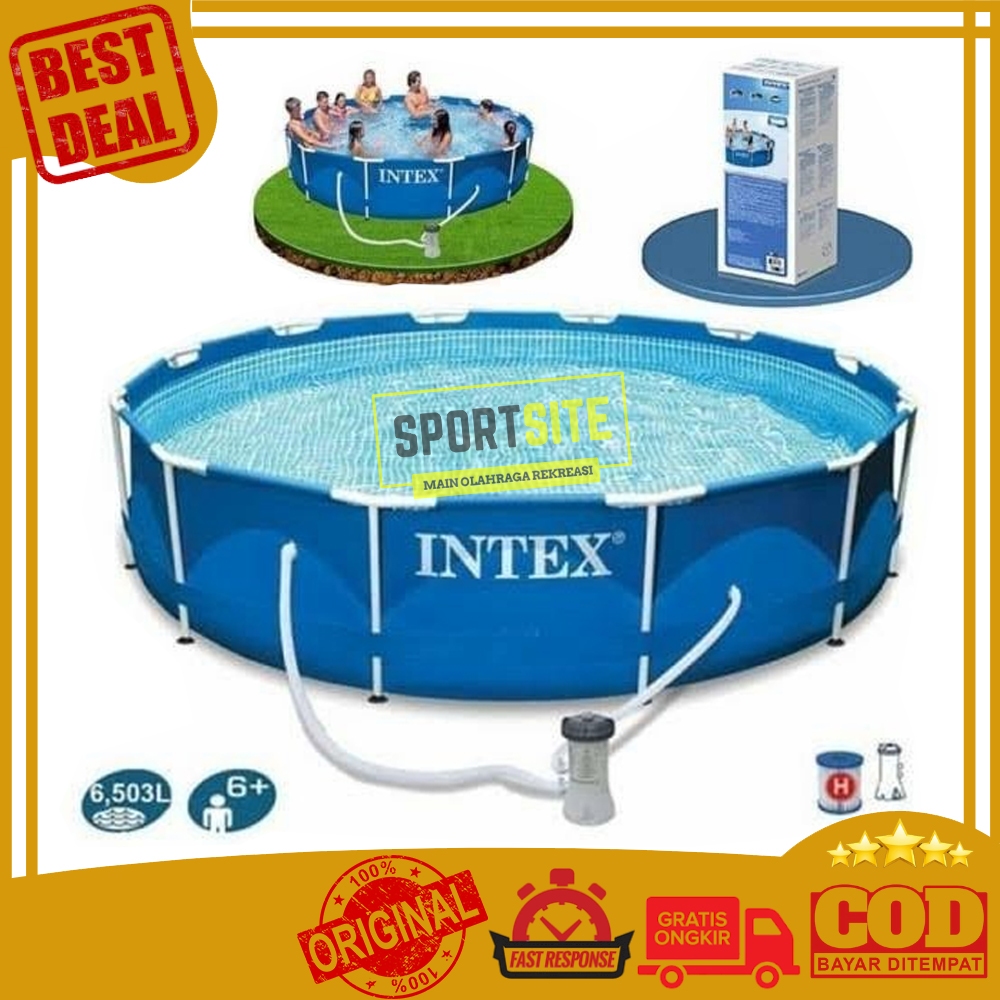 Jual Intex Metal Frame Swim Pool Set Kolam Renang Anak dan Keluarga ...