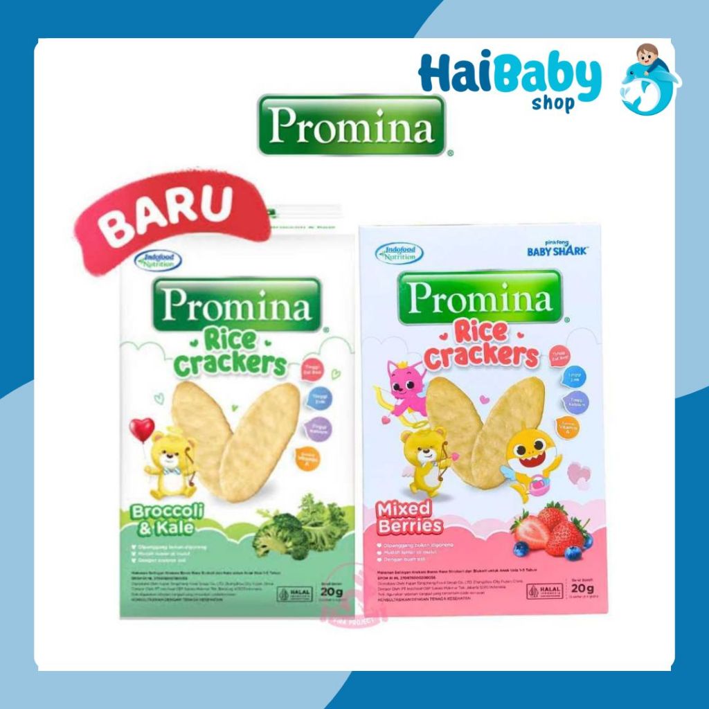 Jual Promina Rice Crackers Broccoli & Kale 20 gr | Shopee Indonesia