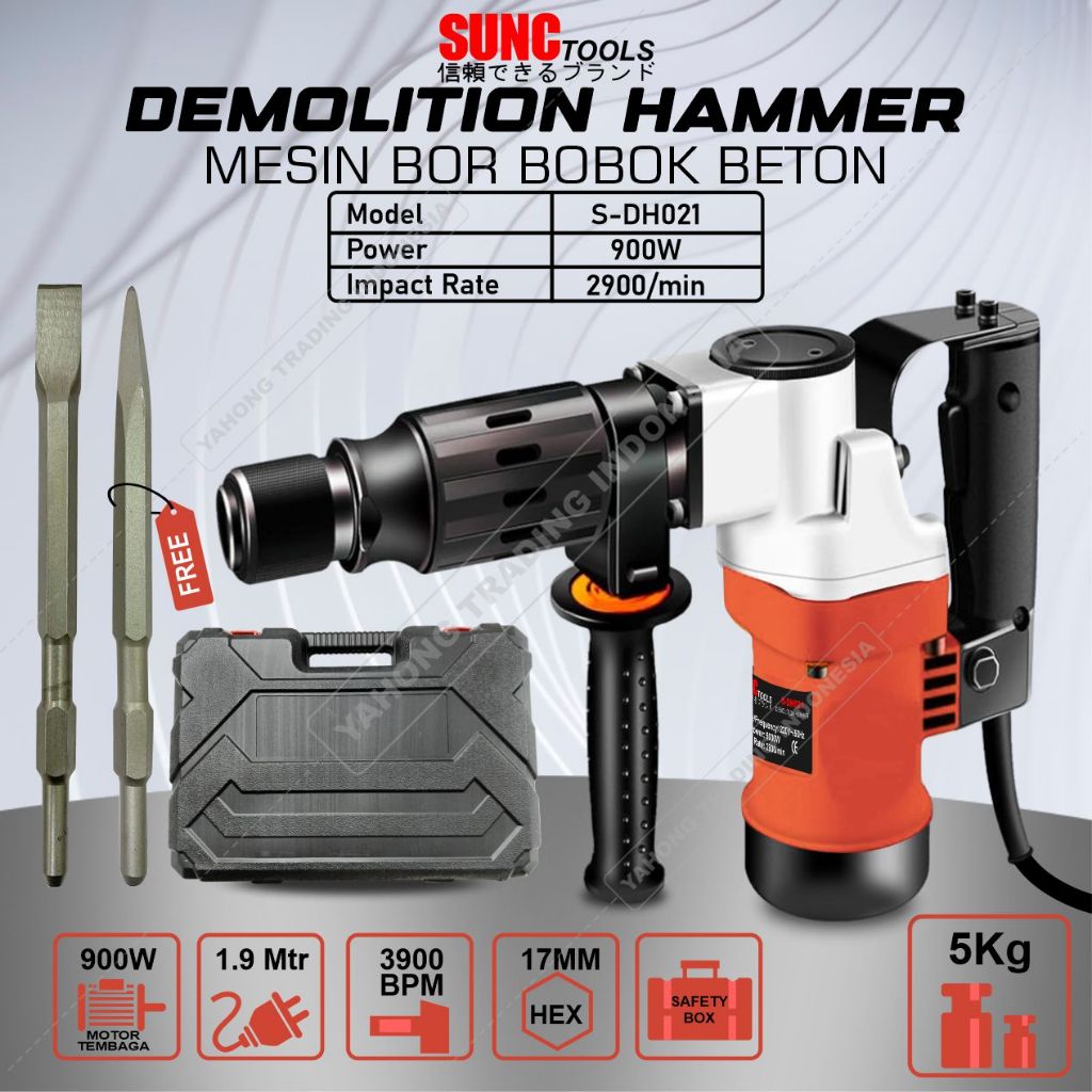 Jual Mesin Bobok Tembok Demolition Hammer Drill Bobok Dinding Beton ...