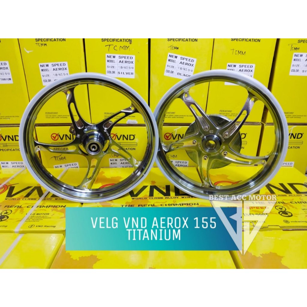 Jual velg vnd New Speed aerox 155 old aerox 155 new 185x14 & 215x14 All New Aerox 155 VELG ...