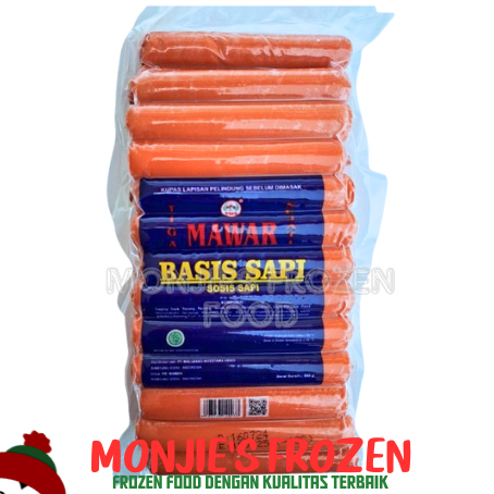 Jual MAWAR Baso Sosis Sapi Isi 25 500gr - Basis | Shopee Indonesia
