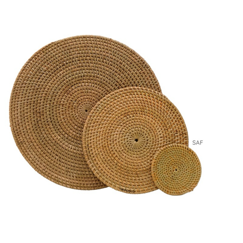 Jual Tatakan Piring Rotan 3 Ukuran / Rattan Placemat 3 Sizes / Alas ...