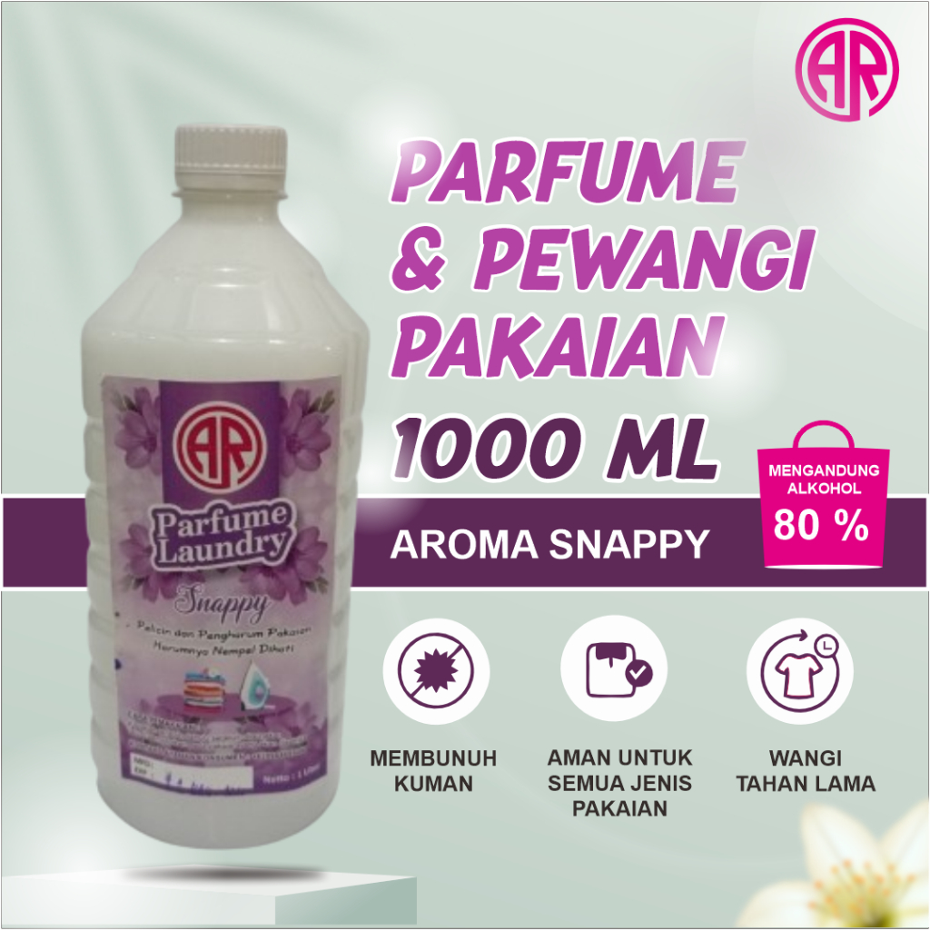 Jual Parfum Laundry Varian Snappy Ukuran 1 Liter Pelembut dan Pewangi ...