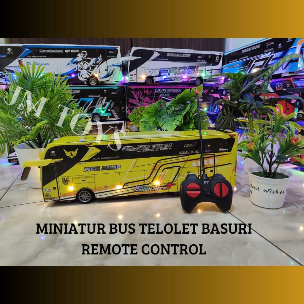 Jual MINIATUR BUS TELOLET BASURI REMOT CONTROL BUMBLEBEE PECEL BALAP ...