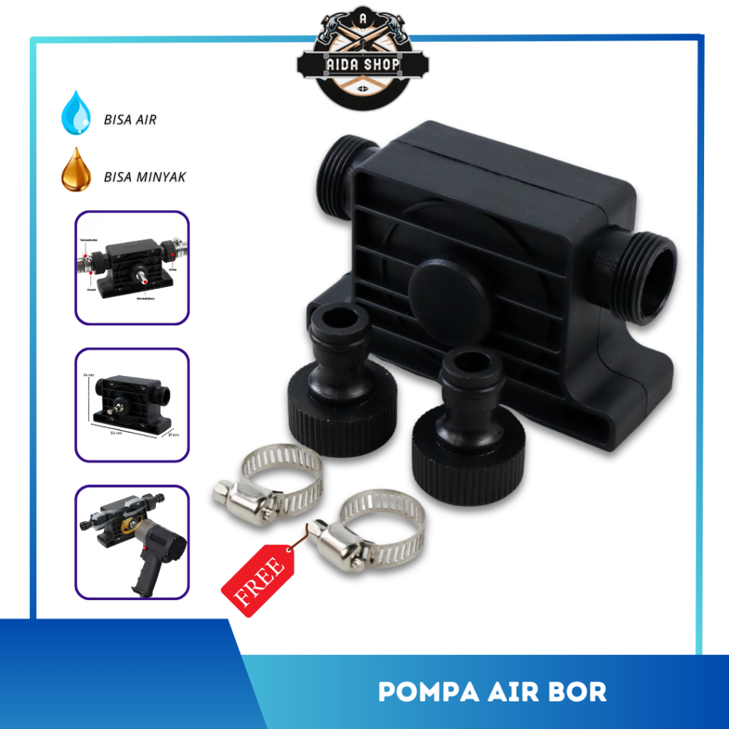 Jual Pompa Bor Tangan Electric Drill Powered Water Pump M8AK Pompa Air ...