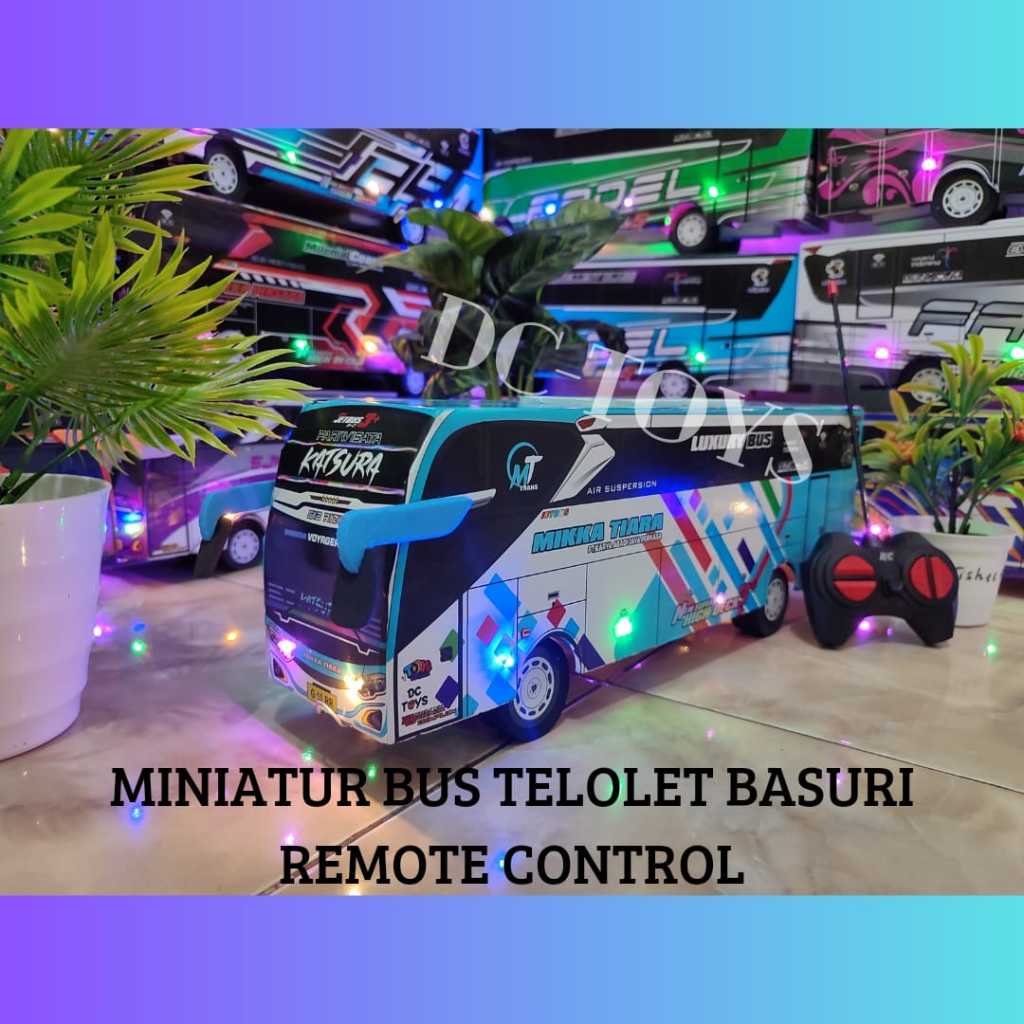 Jual MINIATUR BUS TELOLET BASURI REMOT CONTROL KATSURA | Shopee Indonesia