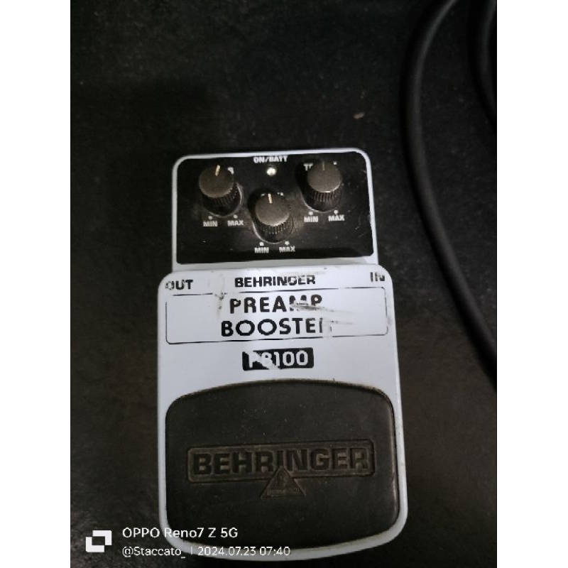Jual Behringer PB-100 Pre Amp Booster Efek Pedal Stompbox made in ...