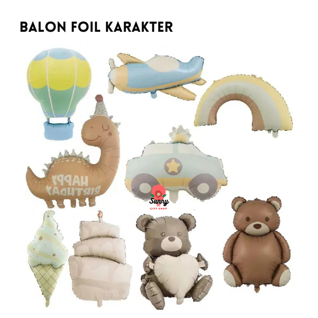 Jual Balon Foil Karakter / Balon Foil balon udara / Balon Foil pesawat ...