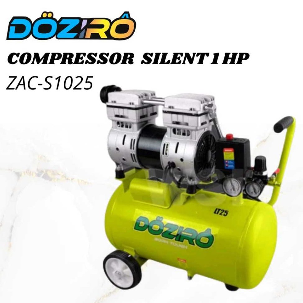 Jual Compressor ZAC-S1025 Silent Doziro Air Kompresor Angin 1 Hp 25 ...