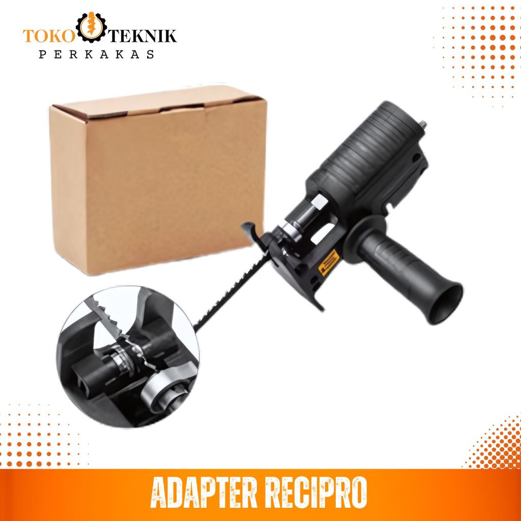 Jual Adaptor Bor Recipro Jig Saw Adapter Pengubah Bor Ke Reciprocating ...