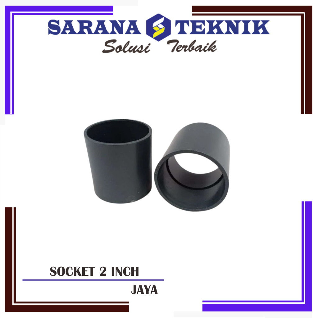 Jual SAMBUNGAN PIPA PVC SOCK SOCKET LURUS 2 INCH JAYA | Shopee Indonesia