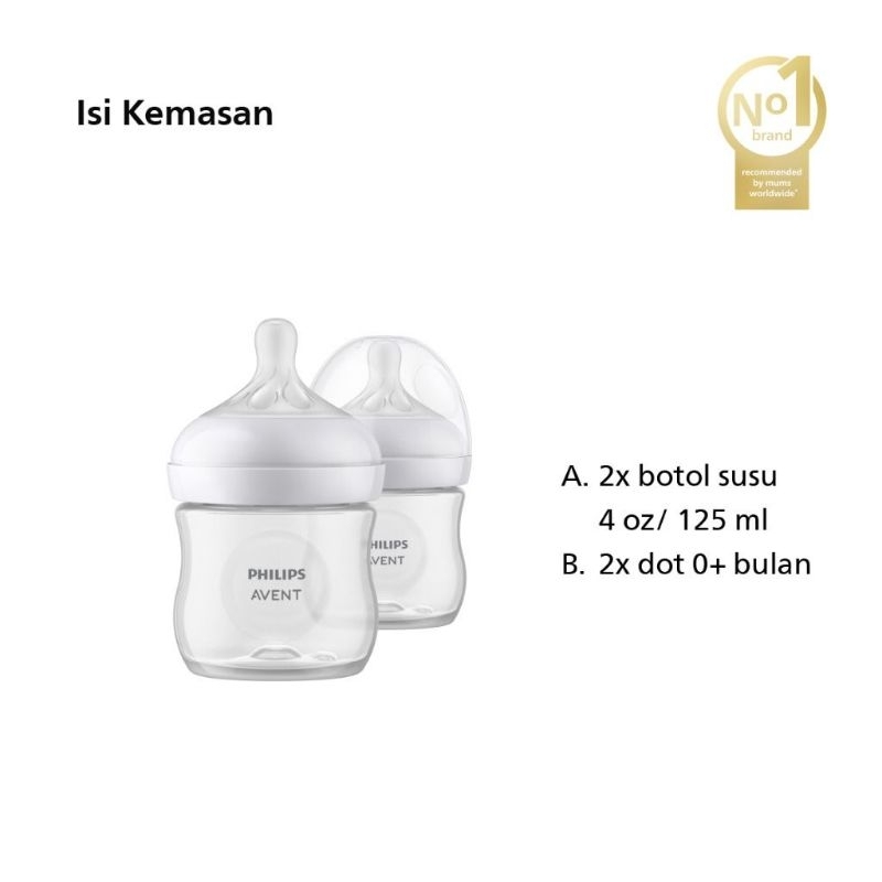 Jual Botol Avent Natural Response 125ML Isi 2 | Shopee Indonesia
