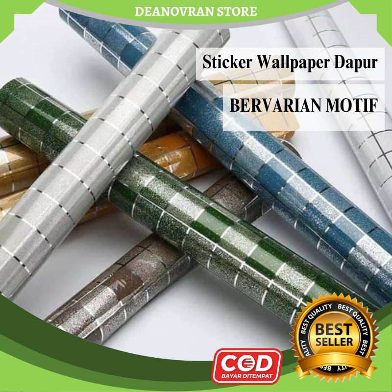 Jual (B88) PROMO!! Wallpaper Sticker Dapur Anti Api Air dan Minyak ...