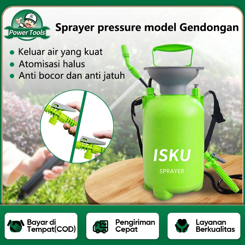 Jual Isku Pressure Sprayer Multi Fungsi 5L Alat Semprot Tanaman 5 Liter ...