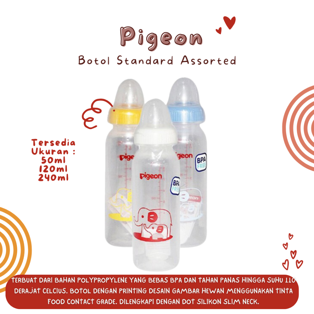 Jual Pigeon Bottle Standard ECO Botol Bayi PPRP STD-MM BPA Free | Dot ...