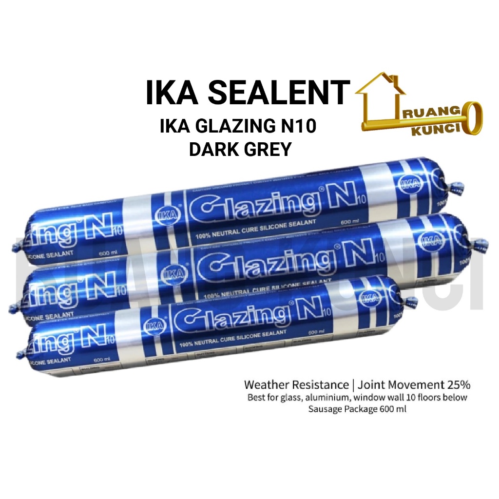 Jual Silicone sosis Glazing IKA Sealent Sosis Glazing N10 Dark Grey ...