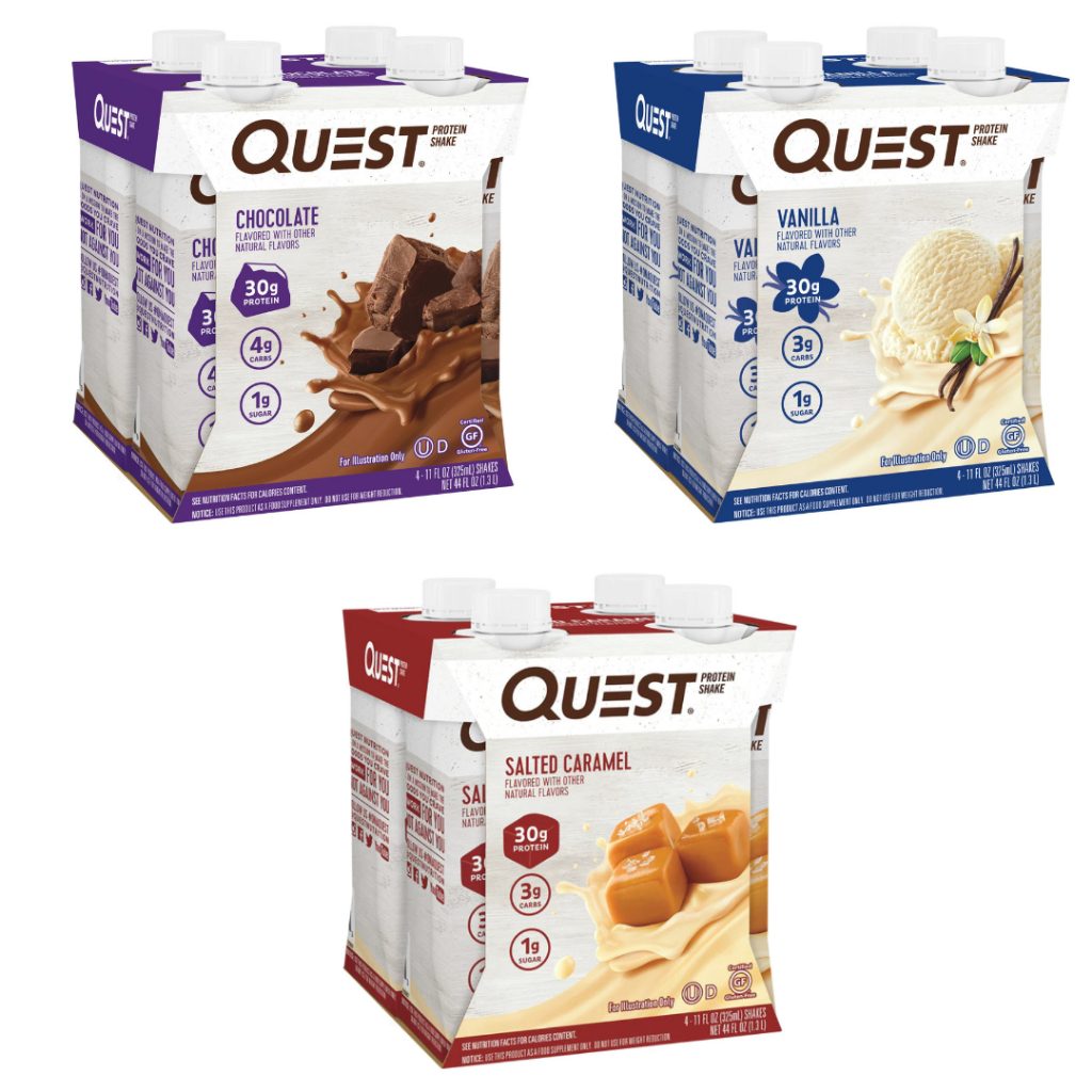 Jual Quest Protein Shake Milkshake 325ml / Susu Milk Powder | Shopee ...