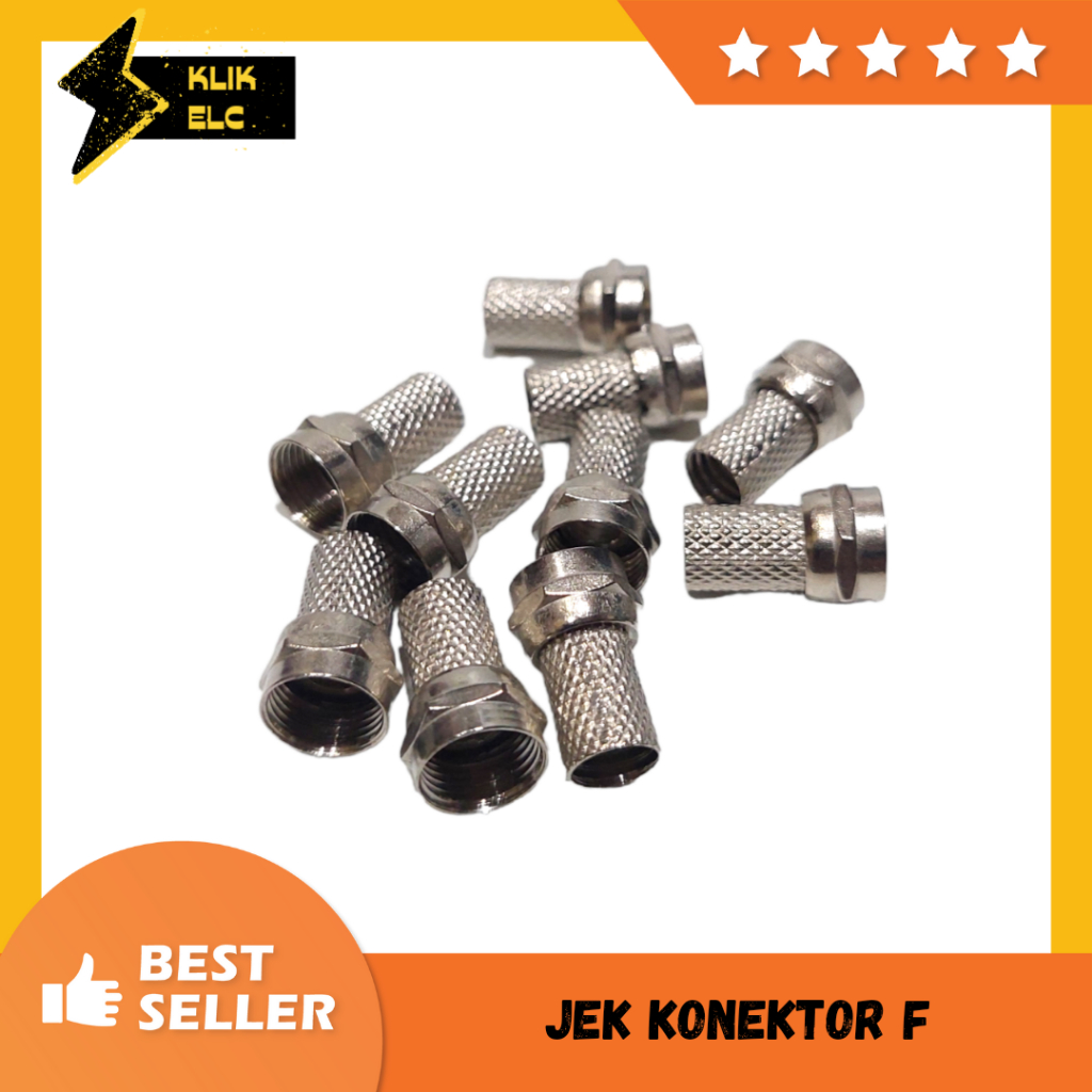 Jual GROSIR JEK KONEKTOR F 5C DRAT / CONNECTOR JACK RG 6 F DRAT ...