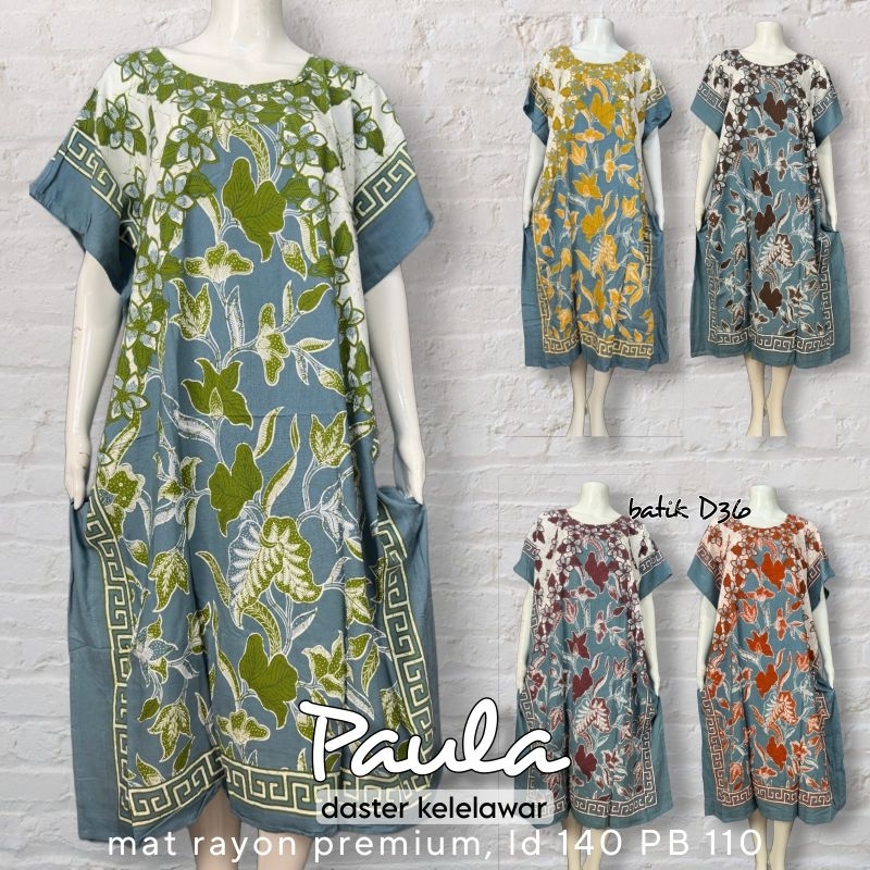 Jual Daster kelelawar jumbo / baju santai etnik / homedress murah jumbo ...