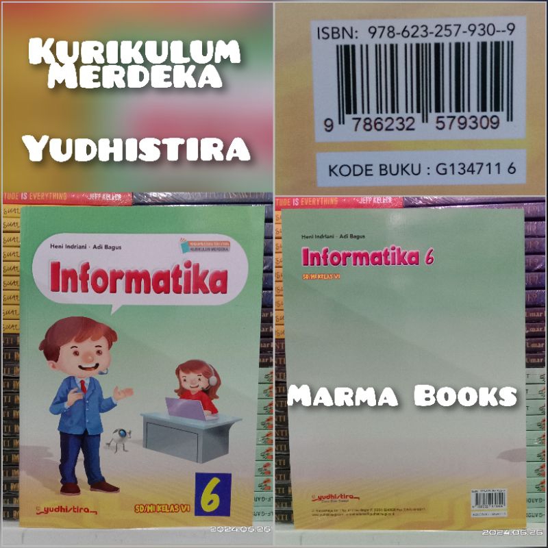 Jual Buku Informatika Kelas 6 SD kurikulum Merdeka Yudhistira ...
