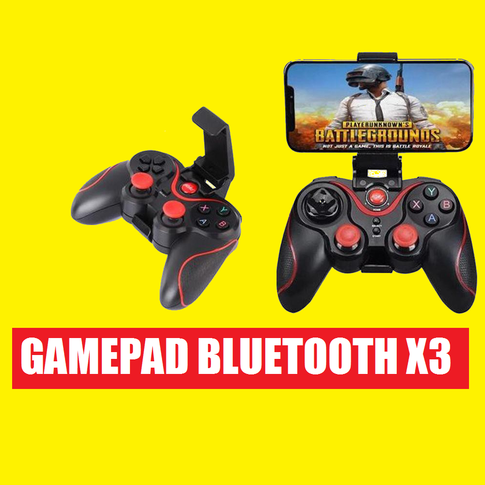 Jual GAMEPAD X3 T3 BLUETOOTH WIRELESS CONTROLLER PLUS HOLDER JOYSTICK ...
