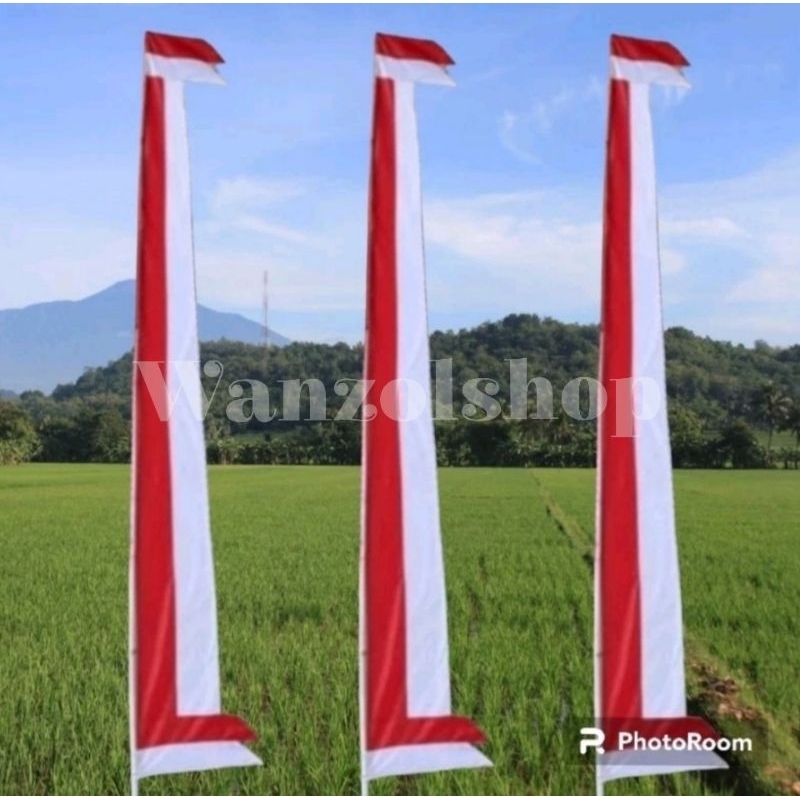 Jual bendera umbul umbul layur merah putih panjang 4 meter | Shopee Indonesia