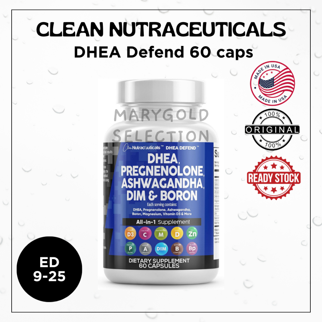 Jual Clean Nutraceuticals DHEA Defend 200mg 60 kapsul Pregnenolone ...