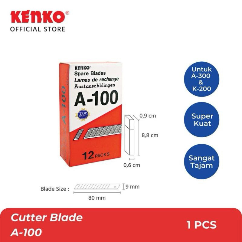 Jual Isi Cutter Kenko A100 / Refill Cutter Kenko A-100 (SATUAN ...
