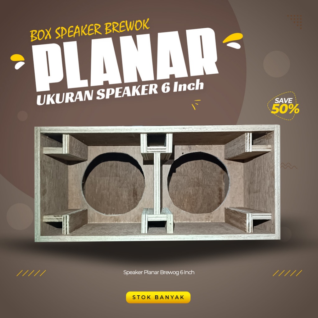 Jual BOX SPEAKER PLANAR 6 INCH TRIPLEK 12MM DOBEL BREWOK | Shopee Indonesia