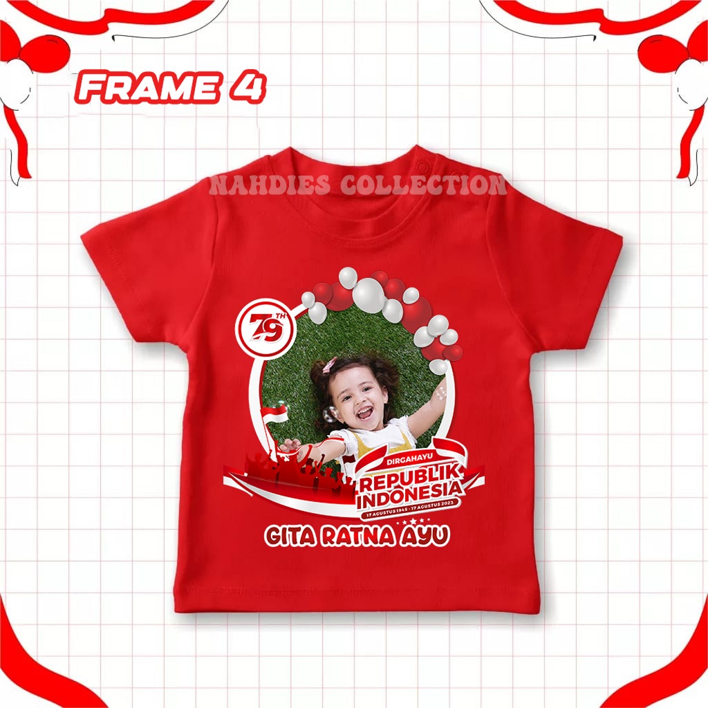 Jual Kaos Anak Kemerdekaan Hut Ke 79 Tahun 2024 /Kaos Anak Custom Foto ... Jual Kaos Anak Kemerdekaan Hut Ke 79 Tahun 2024 /Kaos Anak Custom Foto ...