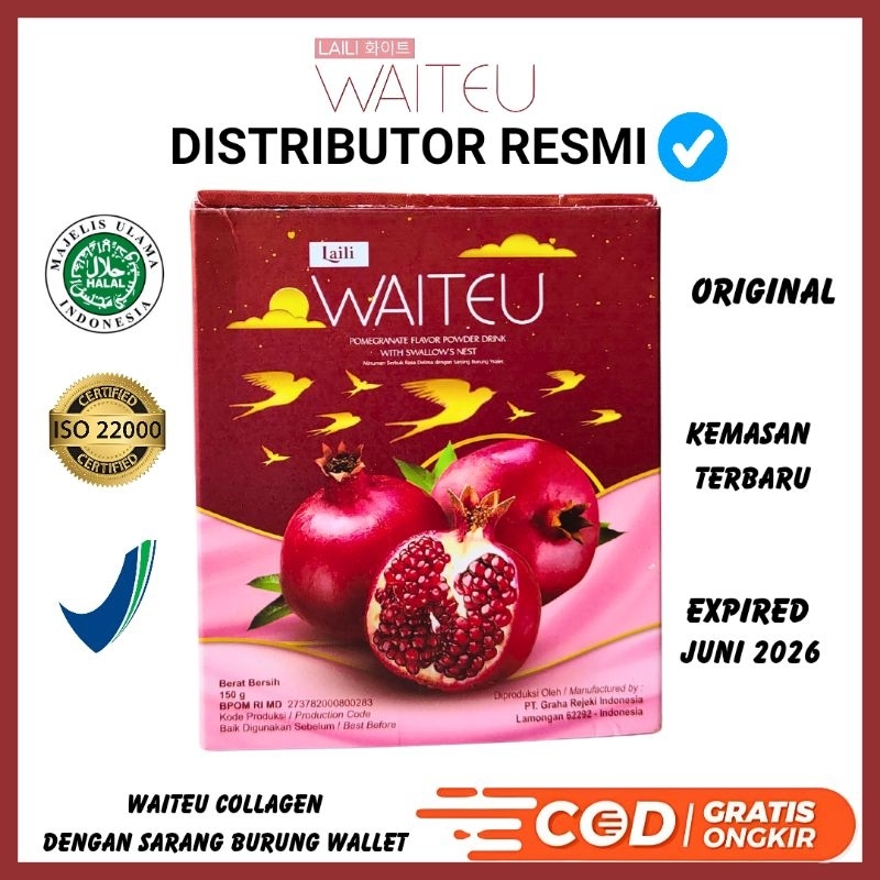 Jual WAITEU COLLAGEN Drink original kemasan terbaru dengan sarang ...