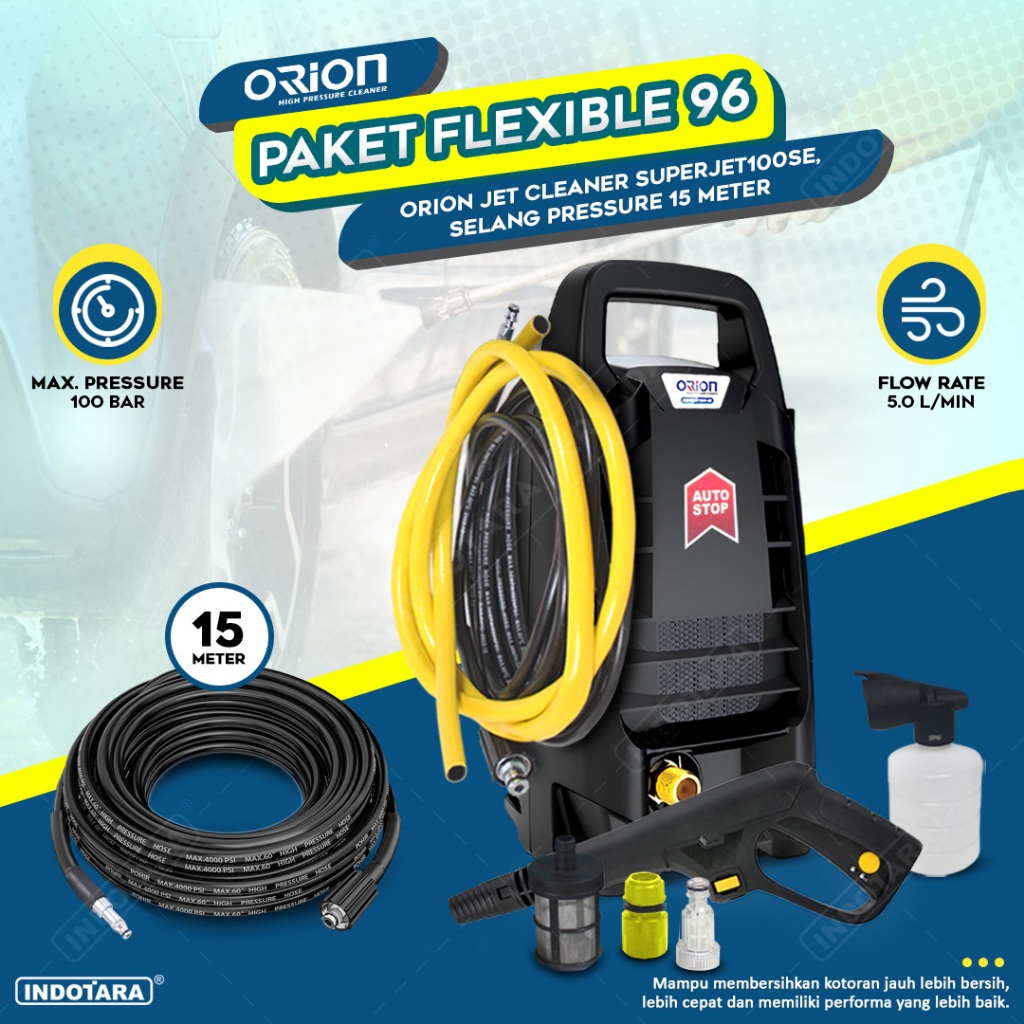 Jual Paket Flexible 96 - Orion Jet Cleaner Superjet100SE - Selang 15 ...