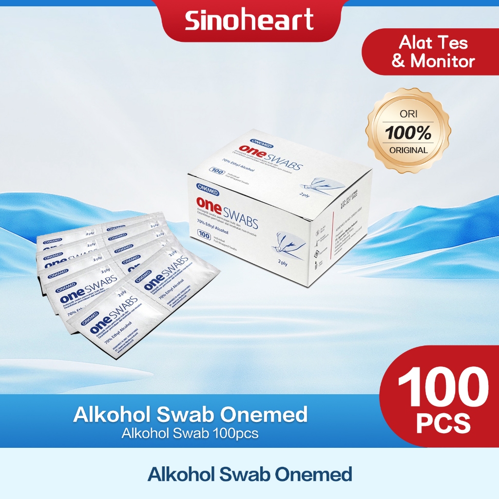 Jual Alcohol Pad Tisu Alkohol One Swabs / Alkohol Swab OneMed Box ...