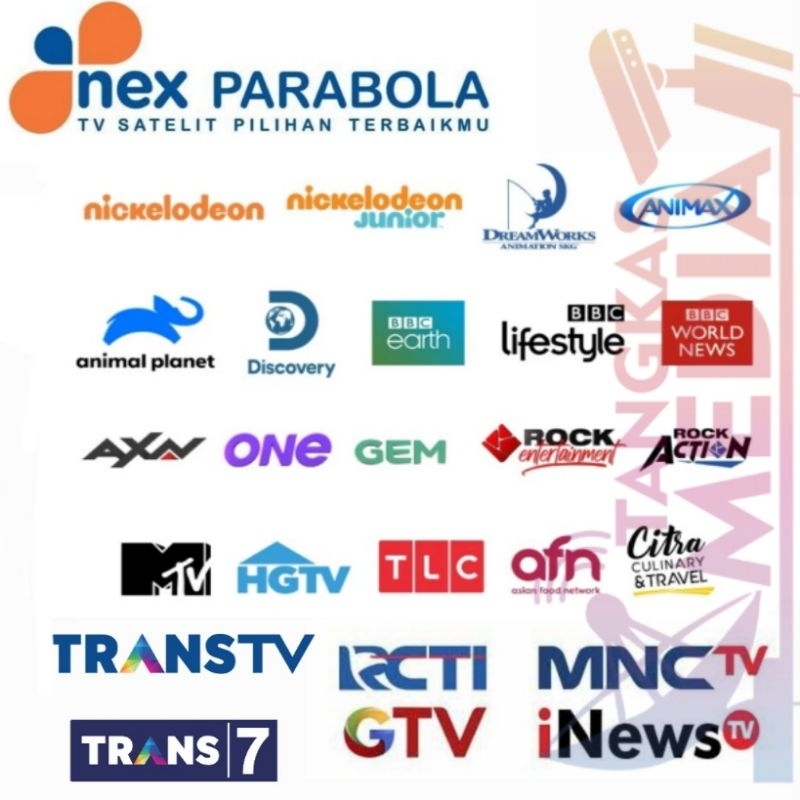 Jual Paket Bundling Basic+ Nex Parabola TV NASIONAL LENGKAP | Shopee ...