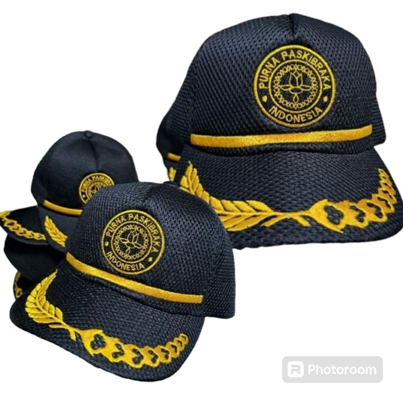 Jual Topi purna paskibra hitam Lis padi kapas | Shopee Indonesia