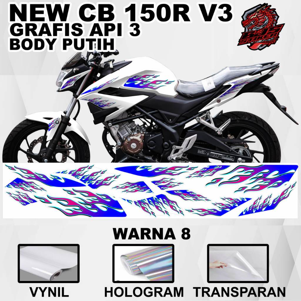 Jual Stiker Sticker CB150R V3 New CB 150 r 2021 - Stiker Sticker Decal ...