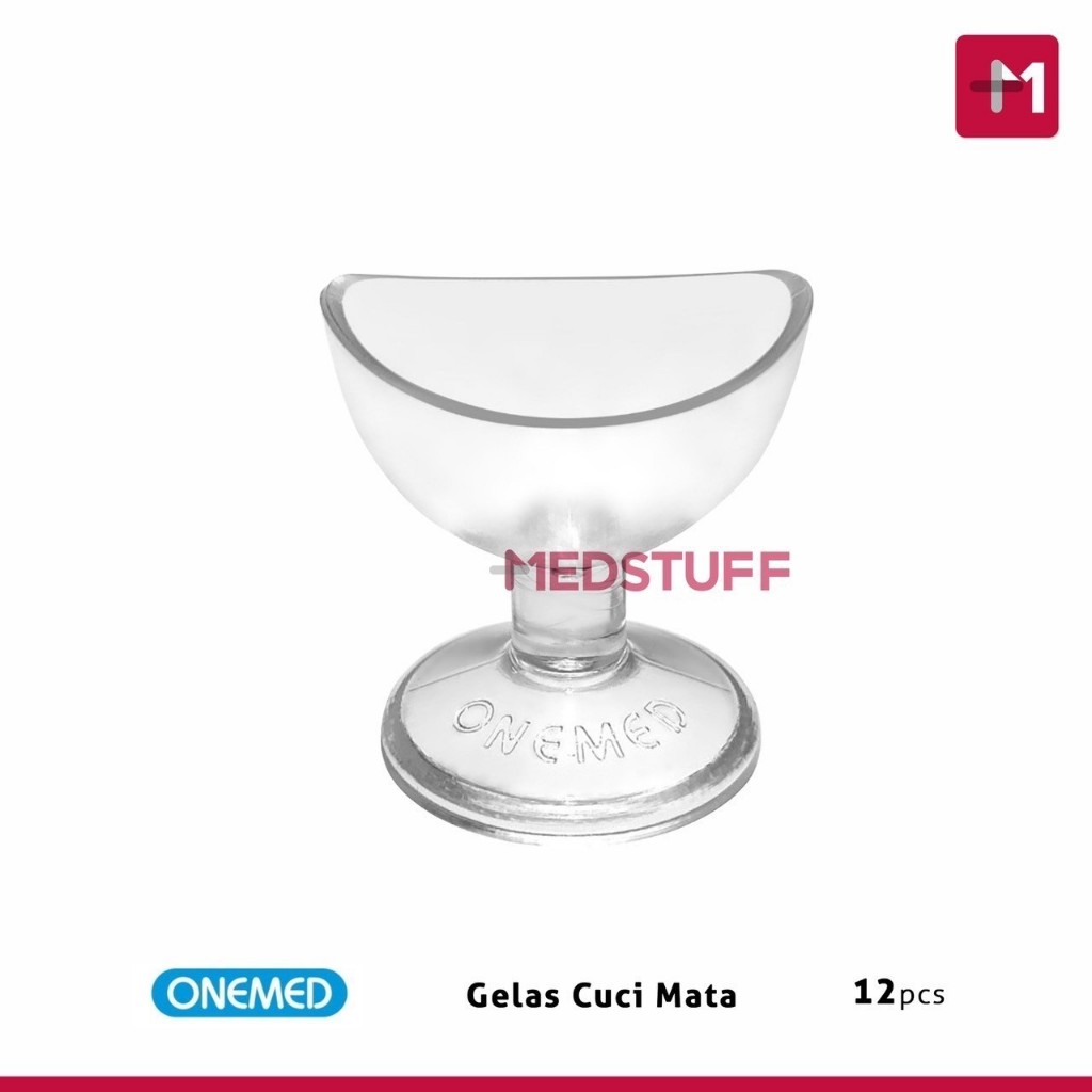 Jual Gelas Cuci Mata Onemed isi 12s Gelas Mata Plastik Gelas Pembersih ...