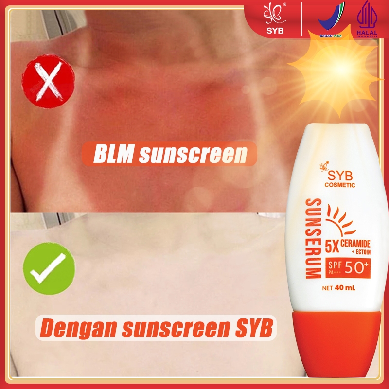 Jual New SYB sunblock badan wajah sunscreen spf 50 pa ++++ tabir surya ...