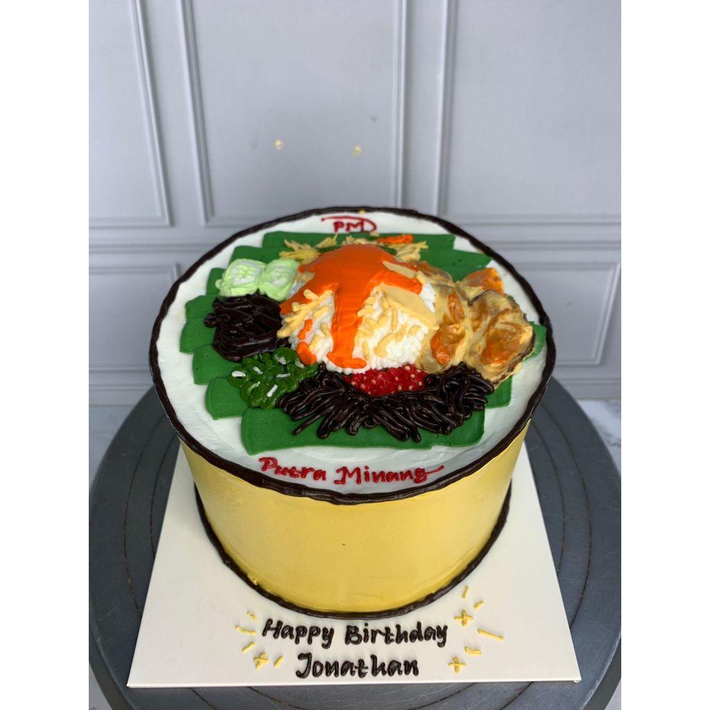 Jual Kue Ulang Tahun/Birthday Cake/Kue Ultah Tema Nasi Padang/Birthday Cake Jakarta | Shopee ...