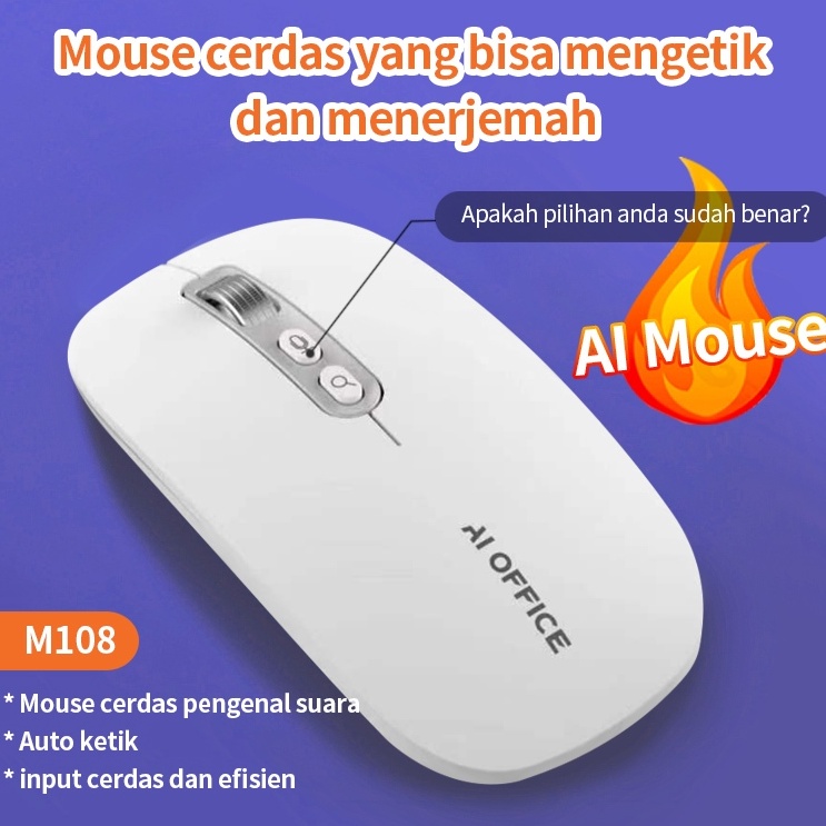 Jual MICLINK RULINK Mouse AI Cerdas Pengenal SuaraM18 Rechargeable ...