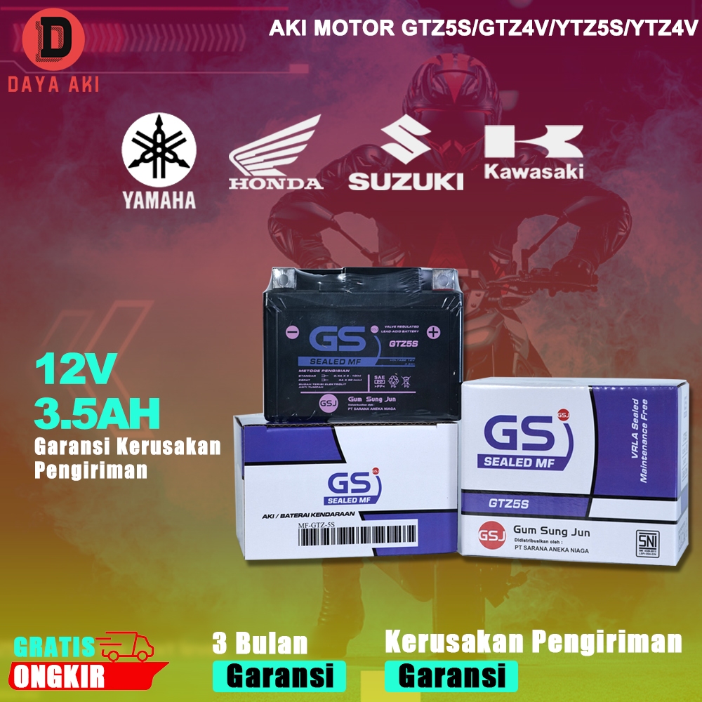 Jual Aki Motor Yamaha Vixion Mio M3 Soul Mio Soul GT Mio J Mio GT Accu Kering MF Kering GTZ5S ...