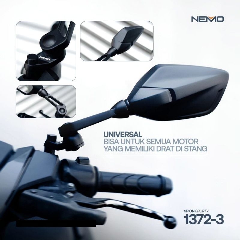 Jual Spion Nemo 1372-3 PNP Vario Beat PCX ADV Stylo Nmac Xmax Universal ...