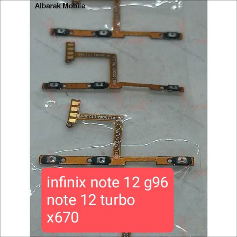 Jual onoff volume infinix note 12 turbo/x670 | Shopee Indonesia