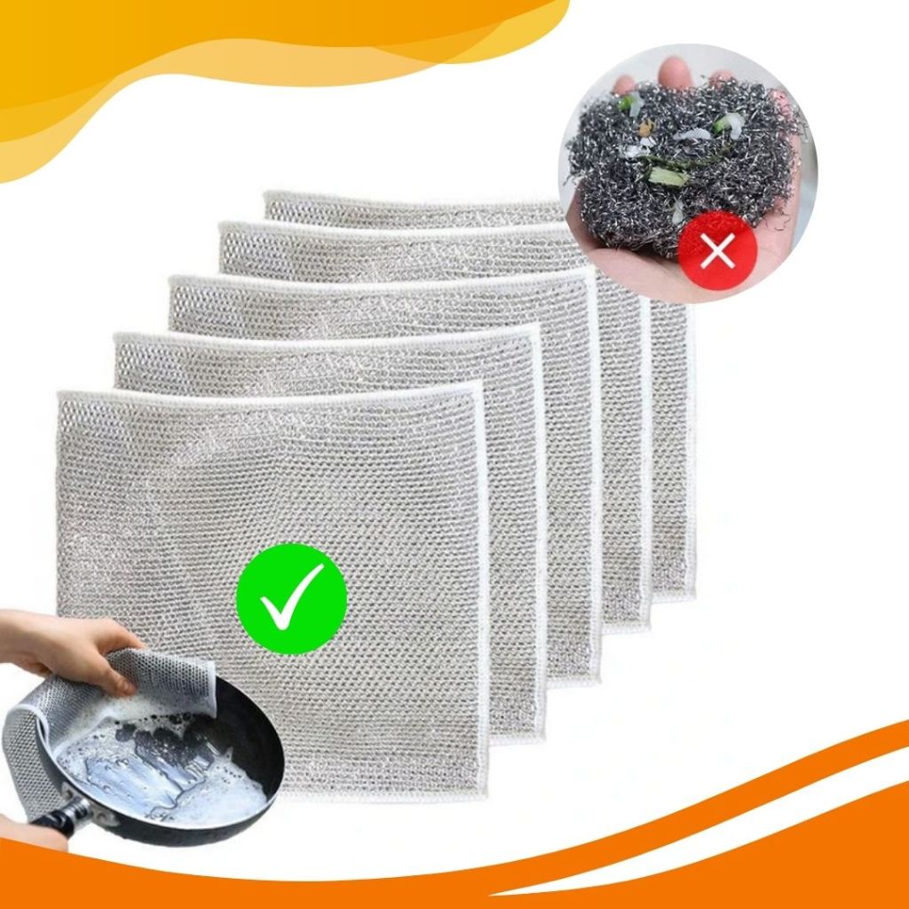 Jual KAIN LAP DAPUR KAWAT SABUT BESI SERABUT STAINLESS CUCI PIRING ...