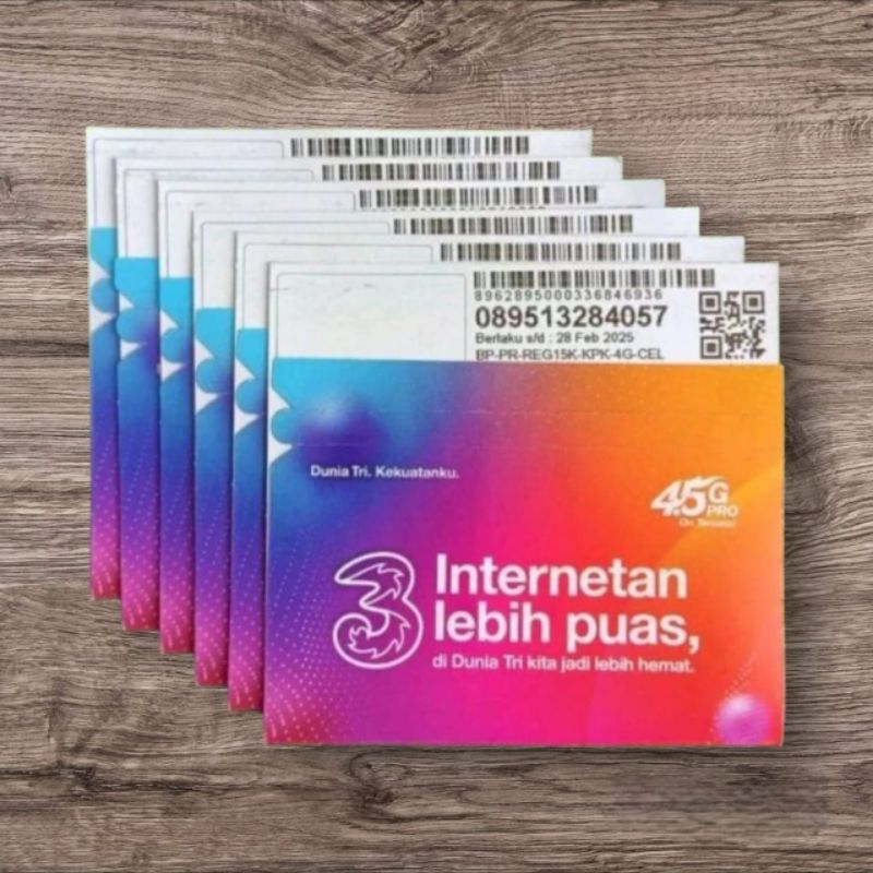 Jual KARTU PERDANA TRI FRESH BARU SIAP PAKAI KUOTA 8GB | Shopee Indonesia