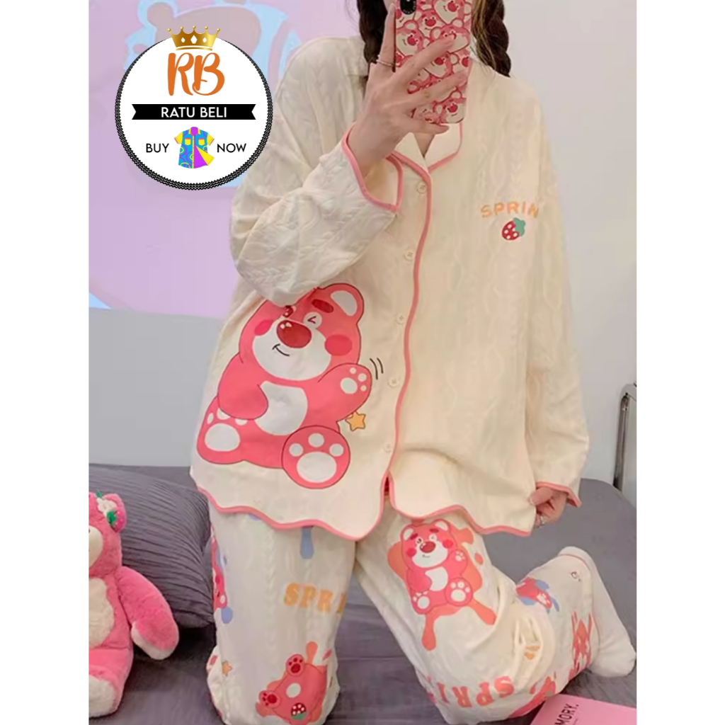 Jual RatuBeli - PIYAMA Baju Tidur Wanita Dewasa Lotso Berbahan ...