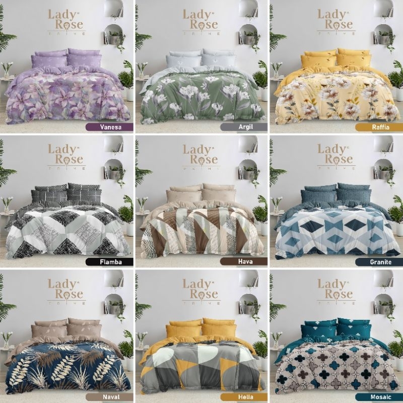 Jual Bed Cover Lady Rose 200x200 Tinggi 30 cm / Bad Cover Set 200×200 ...