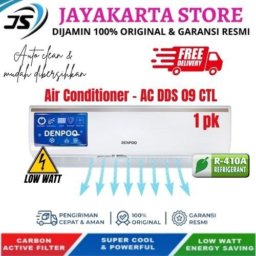 Jual DENPOO AC SPLIT 1PK 1/2 PK PENDINGIN RUANGAN AC PORTABLE HEMAT ...