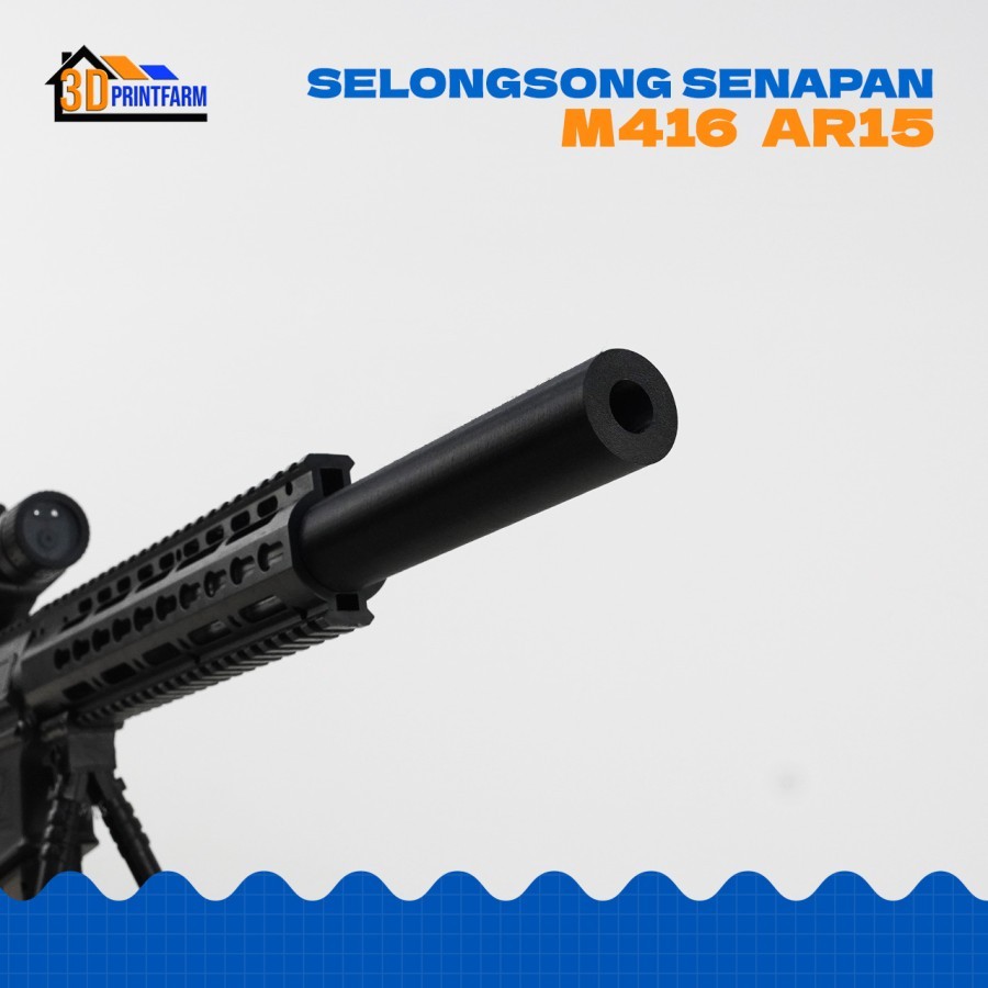 Jual Silencer Peredam Suara Mainan Tembak Spring Dcobra M416 | Shopee Indonesia